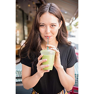 STAINLESS STEEL 3-WAY PERSONAL POCKET STRAW, Reusable, Portable, 3 Sizes, Stainless-Steel Drinking Straws, with Silicone Connecting Sleeve, Cleaning Brush, and Carrying Case for Personal Use