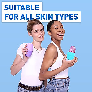 Ice Roller for Face & Eyes with Anti-Leak and Drip system. Ice Holder Tool, Face icer with easy-grip sides. Ice Cube Mold for Facial Icing. Depuff & Contour. Booklet with recipes included. GLAICE