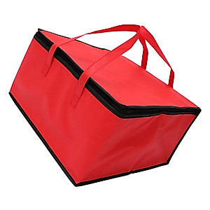 NOLITOY 4pcs Seafood Storage Bag Insulated Grocery Bags Catering Bags Insulated Thermal Food Carrier Hot Bag Insulated Pizza Bag Shopping Portable Non-woven Fabric Takeaway Box