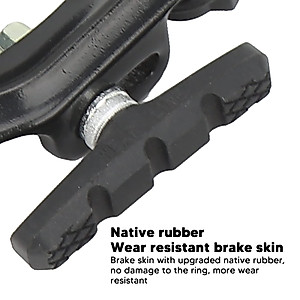 1 Pair Bike brake, Aluminum Alloy Black Bike V Brake Set, Front Brake Rear Brake Universal Mountain Bike Replacement for Most Bicycle,Road Bike Brakes Cables