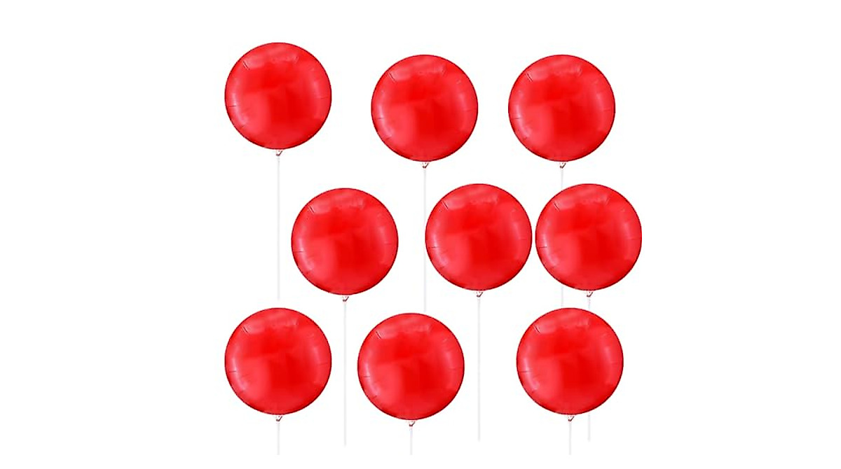 12 Pack Red Halloween Balloons & Props for Spooky Decor