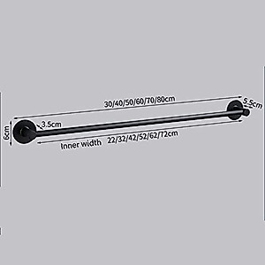 DCFV Bathroom Towel Bar, Hand Towel Holder Kitchen Towel Racks, Rust Proof Bath Accessories, Wall-Mounted Towel Rod Space Aluminum Shower Dishcloths Hanger (Size : 50cm)