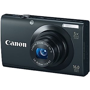 16.0 Megapixel Powershot A3400 Is Digital Camera (Black) - CANON