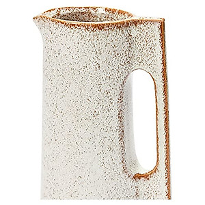 Creative Co-Op Stoneware Pitcher w Reactive Glaze, Sienna Color