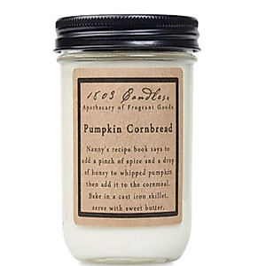 1803 Candles - 14 oz. Jar Soy Candles - (Pumpkin Cornbread)