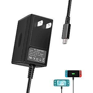 Switch Charger for Nintendo Switch/Switch OLED/Switch Lite, 2.5Hours Fast Charging with 5ft Charging Cord, 15V 2.6A Switch Dock, Nintendo Switch AC Adapter Support Tv Mode(This is Not an OEM Charger)