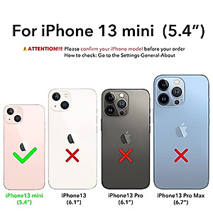 ORNARTO Compatible with iPhone 13 Mini Case, Slim Liquid Silicone 3 Layers Full Covered Soft Gel Rubber with Microfiber Case Cover 5.4 inch-Blue