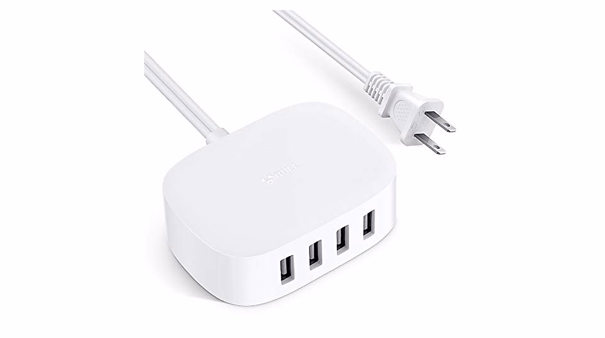 BULL 4-Port USB Charger Station - Compact & Safe Charging