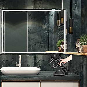 AOKEMAi Hair Dryer Holder for Dyson Supersonic, Hair Dryer Accessories Stand, Bathroom Hair Blow Dryer Rack Organizer Compatible with Dyson Supersonic Hair Dryers, Black