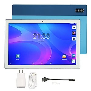 PUSOKEI for Android Tablet, 10 inch Tablet with Dual Cameras 8MP 13MP, 8800mAh Tablet MT6750 8 Cores 2.0GHZ 8GB256GB,10 Inches HD IPS 5G WiFi Tablet(US Plug)