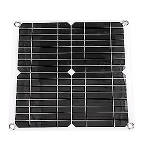 Flexible Solar Panel Kit, 40W 18V Monocrystalline Silicon Solar Charger Module IP65 Waterproof with English Manual