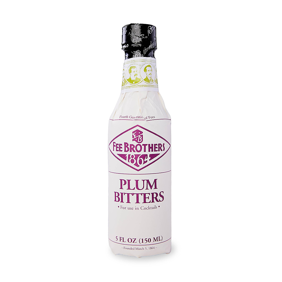 Fee Brothers Plum Cocktail Bitters - Aromatic Cocktail Mixer & Concentrated Flavoring, Gluten Free, Vegan-Friendly, 5 fl oz