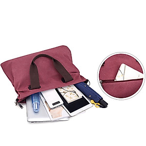 Sunshinejing Women's Canvas Tote Bag Shoulder Crossbody Purses Work Travel Handbag Hobo Bag (Grey)