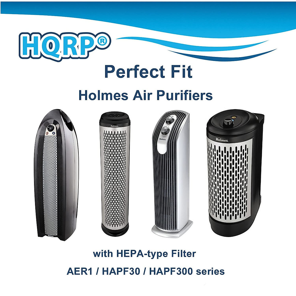 HQRP 4-pack Carbon Filter compatible with Holmes HAPF30 / AER1 series HEPA Filters HAPF30CS, HAPF300, HAPF300D, HAPF30AO, HAPF300AH, HAPF30AT