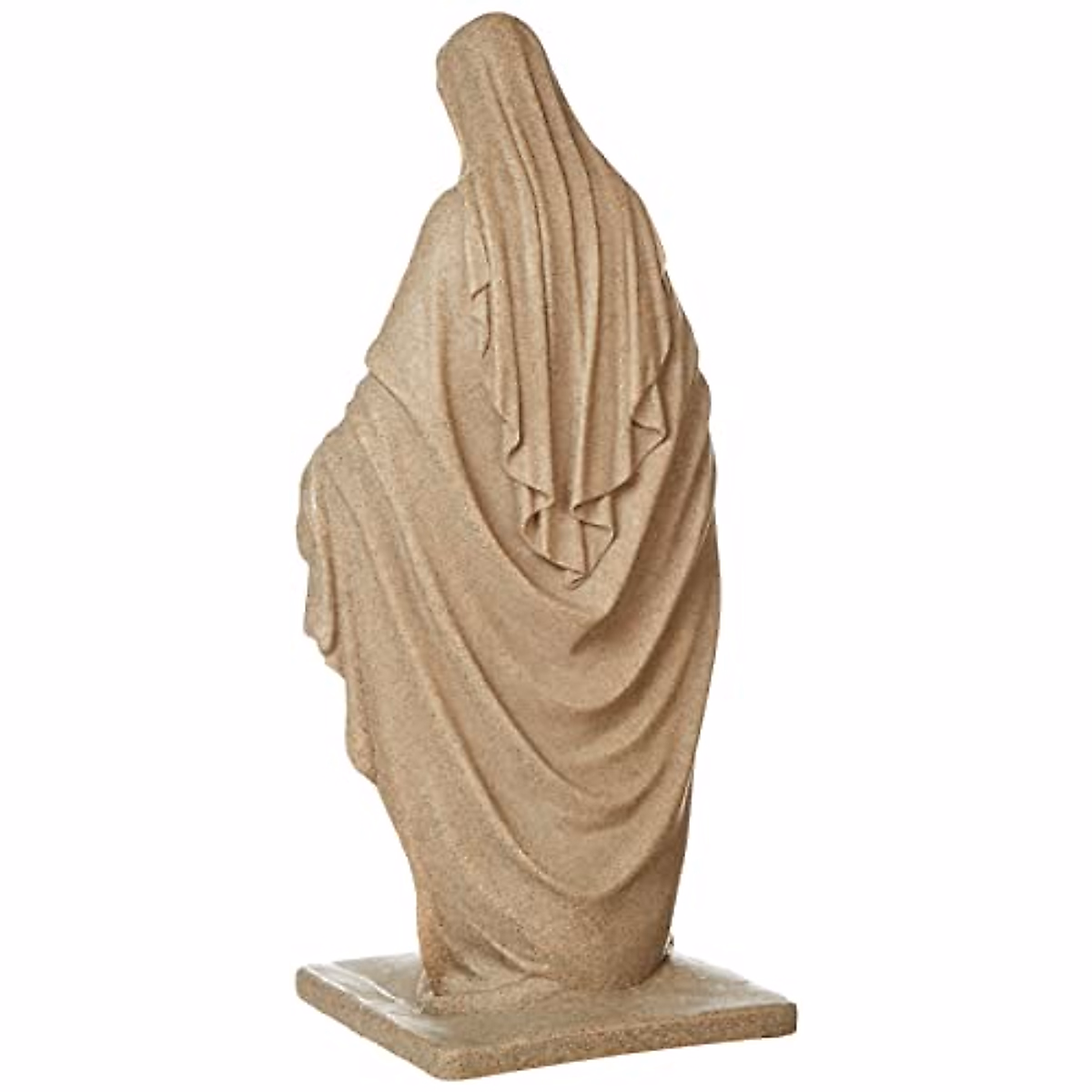 Emsco Group Virgin Mary Statue - Natural Sandstone Appearance - Made of Resin - Lightweight - 34" Height