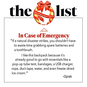 The Prepster Emergency Backpack- Black