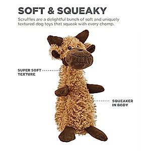 Outward Hound Scruffles Moose Plush Squeaky Dog Toy, Small