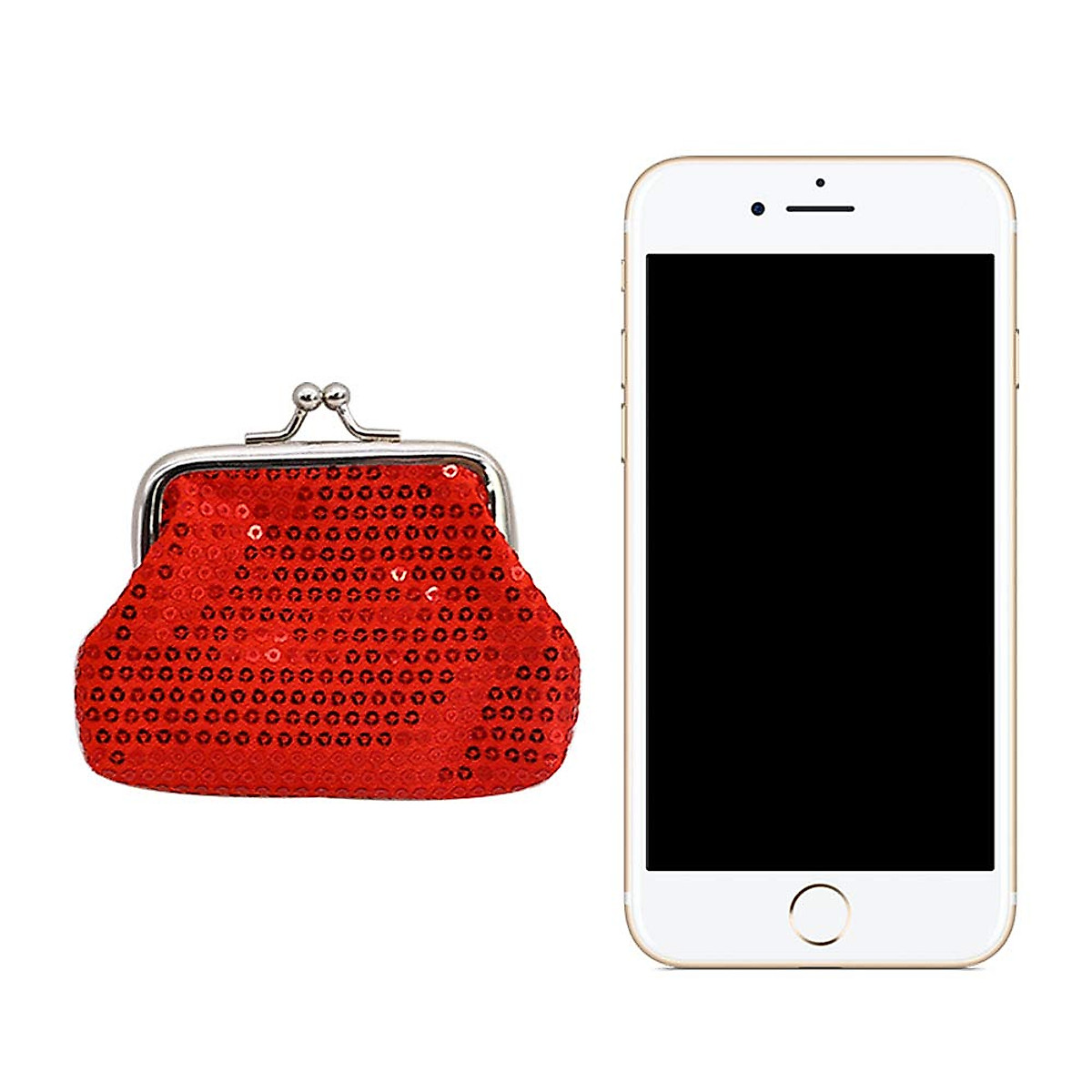 Little Girl Crossbody Bag,Glitter Crossbody Purse Messenger Bag Hand Bag Toddler Kids Purse with Sparkly Crown Hair Clip,Pink and Purple