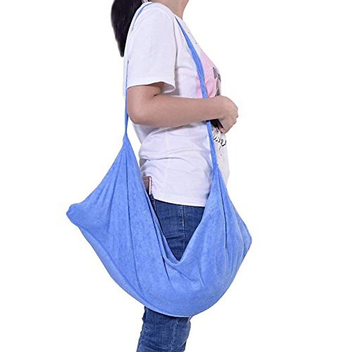 VOCOOL Double Layer Chaise Lounge Pool Chair Cover Beach Towel Fitted Elastic Pocket Won't Slide 85" L x 30" W-Royal Blue