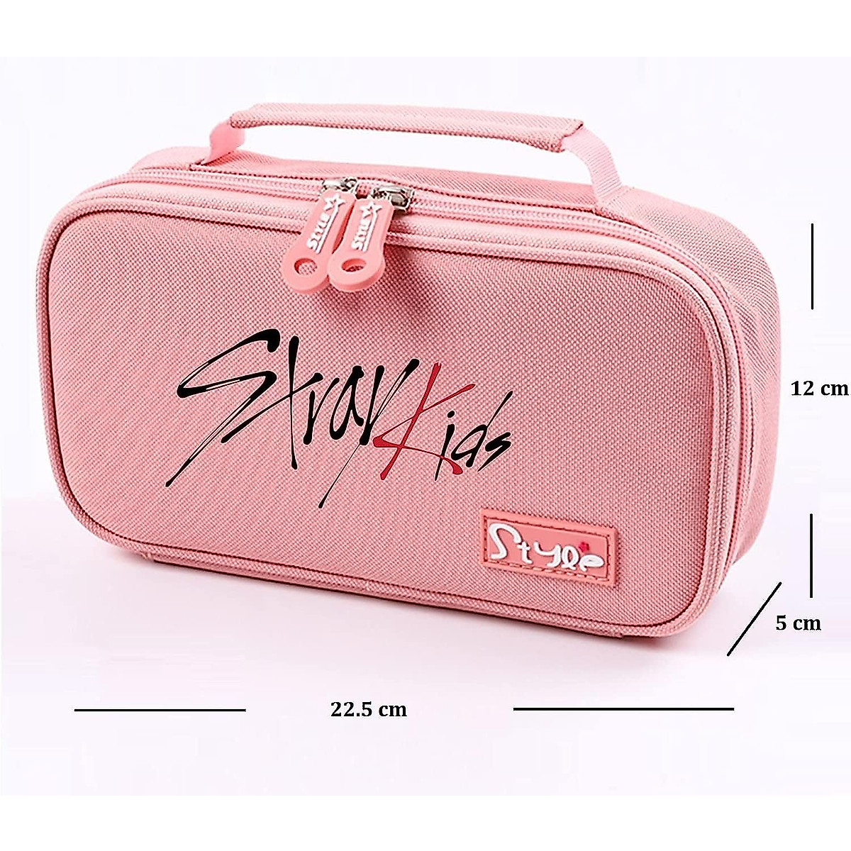 MeiYiYou STRAY K Pencil Case Cosmetic Storage Pouch,STRAY K Merchandise Large Capacity Pen Bag for Fans Gifts(Pink)