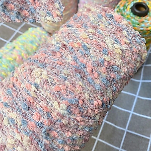 250g Yarn Section Dyed Pea Hair Knitting Thread Mini Ball Chrysanthemum Yarn Scarf Sweater Wiring (Color : Color 2)