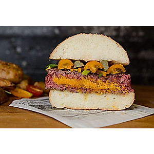 Easy for Life Stuffed Burger Press Kit 3 in 1 - Exclusive Red Color with 20 Free Wax Patty Papers, Non Stick Hamburger Maker, Homemade Patties & Sliders, Patty Molds, Veggie Hamburger Press Shaper