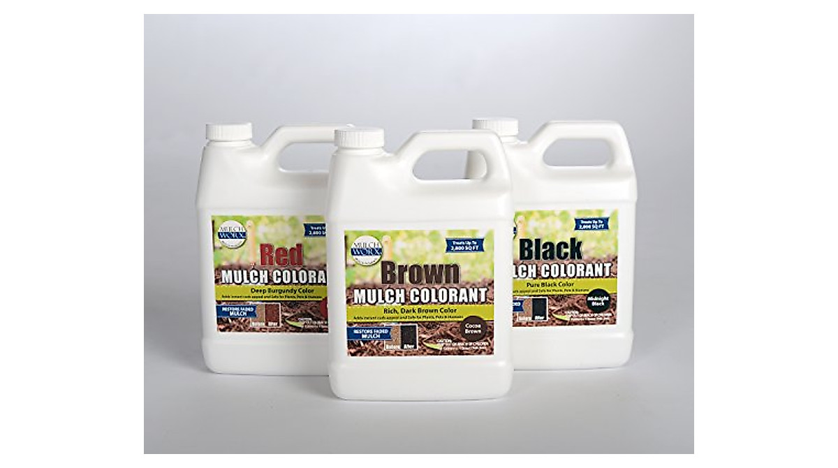 MulchWorx Brown Mulch Dye Spray - Restores Old Mulch Easily