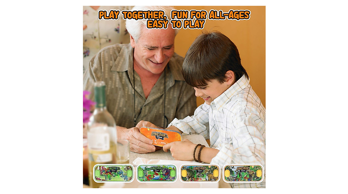 Handheld Water Toss Ring Games 4-Pack - Dino Aqua Toy Fun!