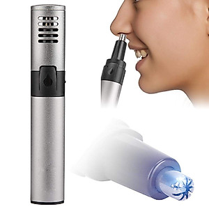 Valentine's Day Carnival Nose Hair Trimmer, Electric Nose Hair Trimmer Portable Nasal Hair Shaver Cutting Machine, USB Charging, Low Noise (Gray)