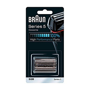 Braun 52B Replacement Cassette For Shaver Model 540s, black