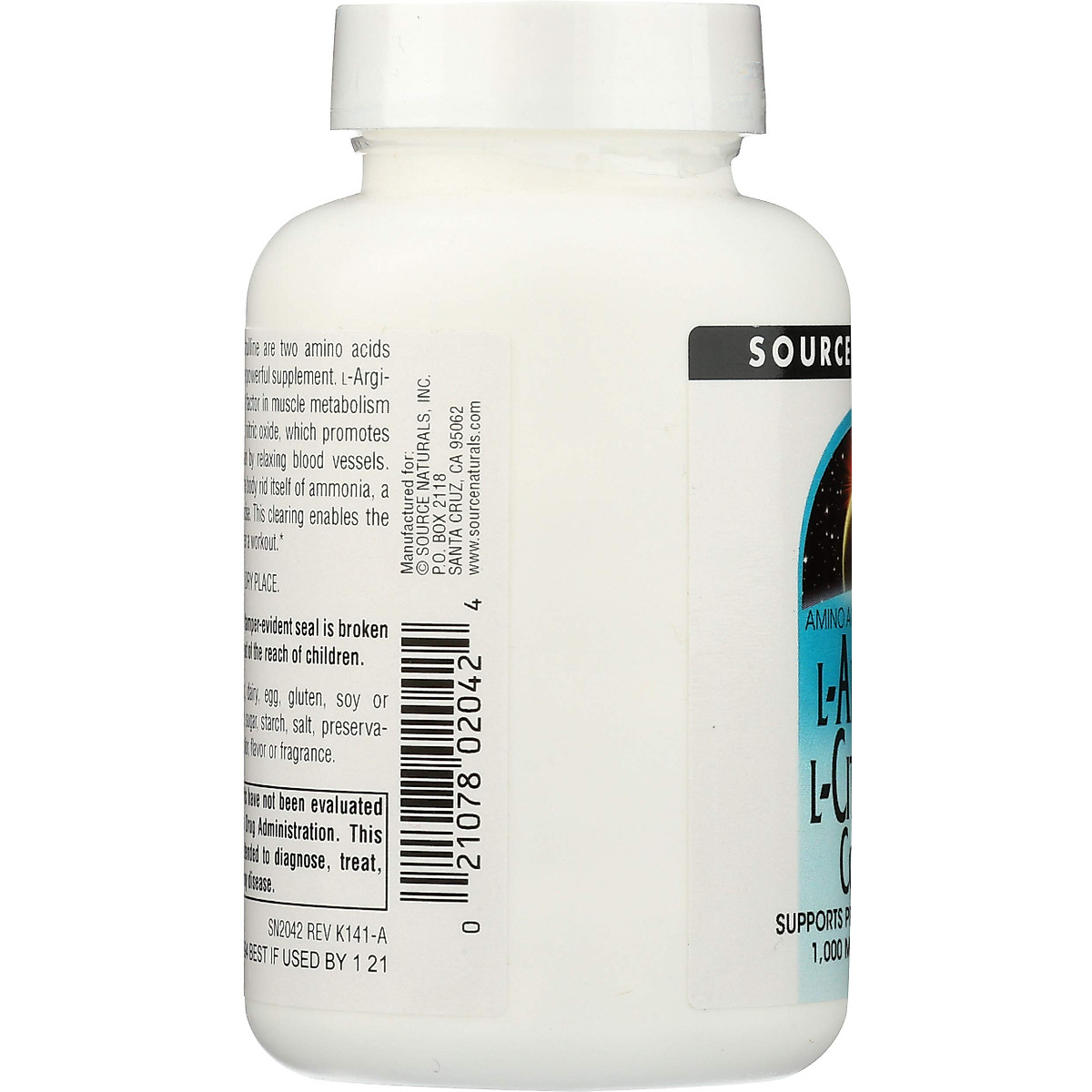 L Arginine L Citrulline Complex Source Naturals, Inc. 60 Tabs