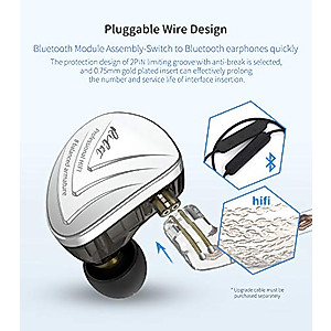 Kinboofi KZ AS16 in Ear Monitor Earphone Pure 8 Balanced Armature Drivers Per Side, KZ Stage Monitor Earphone High Fidelity Earbuds Headphone (Black No Mic)…………