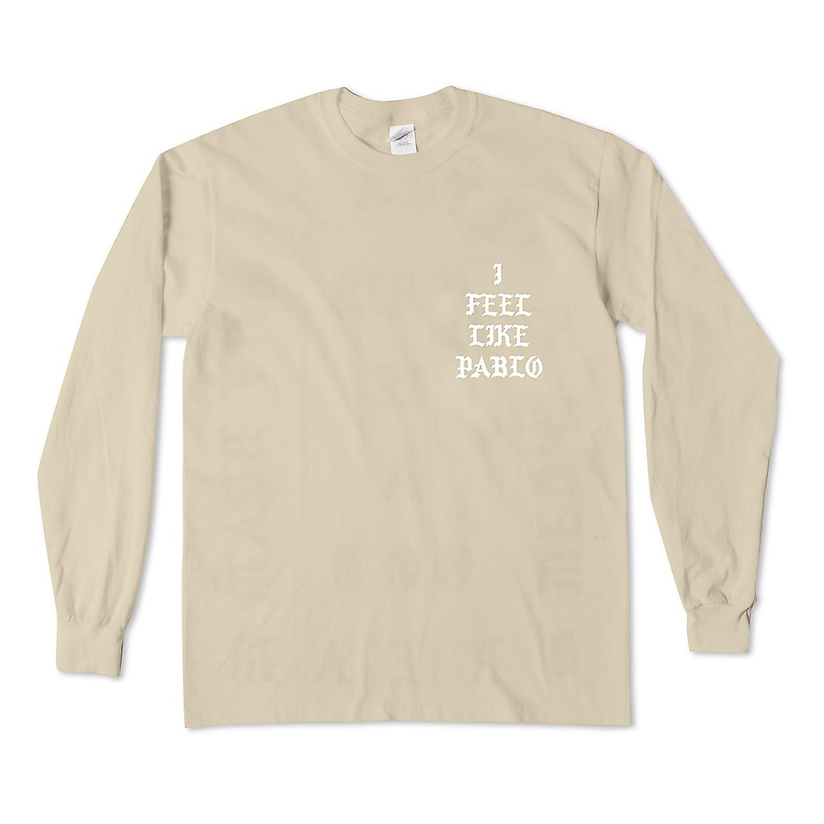 AA Apparel The Life of Pablo Tour | I Feel Like Pablo Long Sleeve Shirt (Extra Extra Large, Sand)