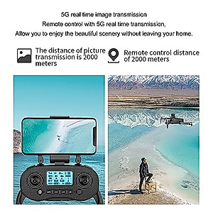 HD Camera Video Drone GPS Positioning Optical Positioning Brushless Motor Folding Photography Aerial Drone Plastics and Electronic Components for Work (No Obstacle Avoidance)