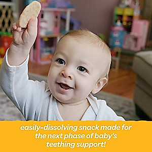 Happy Baby Organics Baby Snacks, Gentle Teething Crackers, Gluten Free & Vegan, Mango & Pumpkin, 12 Count (Pack of 6)
