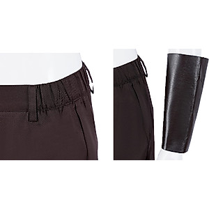 Adult Puss Costume in Boots Cosplay The Big Bad Wolf Cloak Robe Death Wolf Black Hooded Cape Halloween Outfits (Black with Mask-Adult, X-Small)