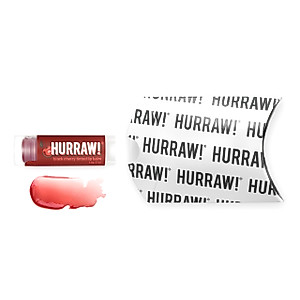 Hurraw! Black Cherry Tinted Lip Balm: (Sheer Red Tint) Organic, Certified Vegan, Cruelty and Gluten Free. Non-GMO, 100% Natural Ingredients. Bee, Shea, Soy and Palm Free. Made in USA