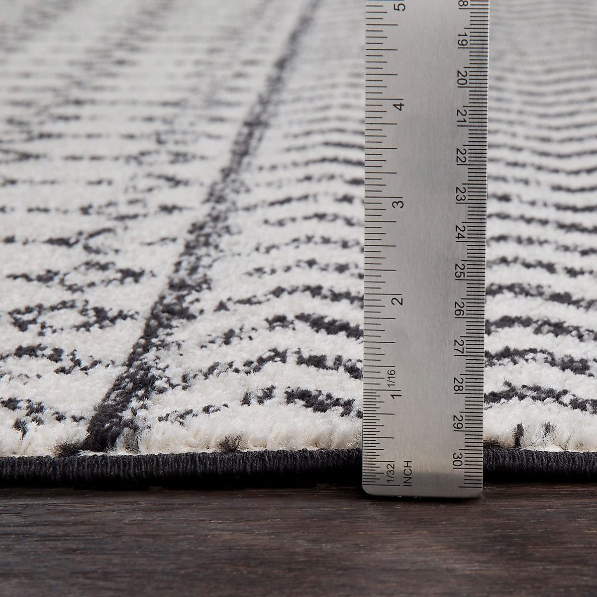 Livabliss Chester Boho Moroccan Area Rug,9' x 12'6",Black