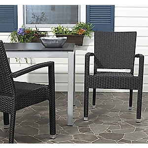 Safavieh Outdoor Living Collection Kelda Wicker Arm Chairs