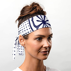 Suddora Daniel-San Lotus Headband, Lightweight and Breathable Tie Style Athletic Headband for Karate, Running, Cycling, Tennis, Versatile Head Gear for Ninja Costumes, Cosplay, Halloween