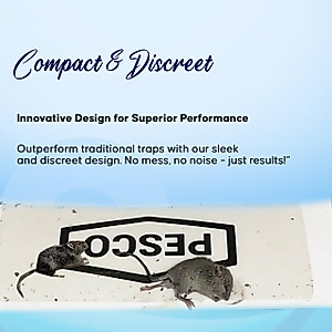 PESCO™ Glue Traps for Mice - Sticky Traps for Mice Rats & Insects - Adhesive Pet Safe Pest Control- (Unscented) Pack of 72