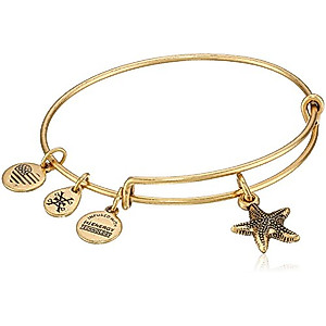Alex and Ani Starfish II Rafaelian Gold Bangle Bracelet