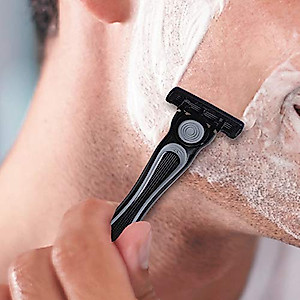 BIC Flex 4 Sensitive Hybrid Titanium Men's Disposable Razors, For a Smooth, Ultra-Close and Comfortable Shave, 8 Cartridges and 2 Handles, 10 Piece Razor Set