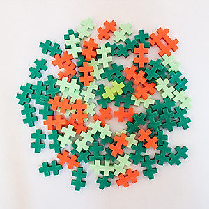 Plus Plus 3D Dinosaur Figure Building Block Set, 70 Mini Interlocking Puzzle Pieces, Fun Stem Toys for Kids - Stegosaurus Maker Tube