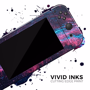 Design Skinz - Compatible with Nintendo Switch Console + Joy‑Con - Skin Decal Scratch-Resistant Removable Vinyl Wrap Cover - Cosmic Strobe Space V1