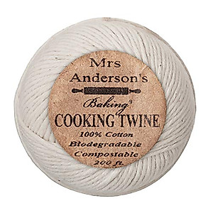Mrs. Anderson’s Baking Cooking Twine, Made in America, All-Natural Cotton, 200-Feet
