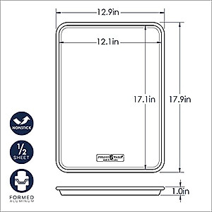 Nordic Ware Naturals Aluminum NonStick Baker's Half Sheet 13" x 18"