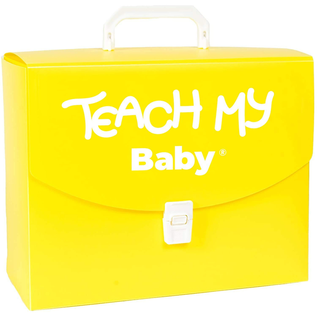 Teach My -Toys Baby Learning Kit: Screen Free Learning Toy , 6 Mos+ Finger Puppets, Board Books, Stacking Blocks To Teach Baby First Words, Numbers, Self and Sounds. Teaching Guides, Storage Case, Multi