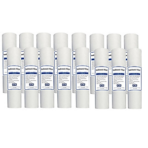IPW Industries Inc-16 Pack Polypropylene Sediment Water Filter Cartridges Compatible with GE GXWH04F Models – Remove Bad Taste & Odor – Whole House Replacement Water Filter Cartridg