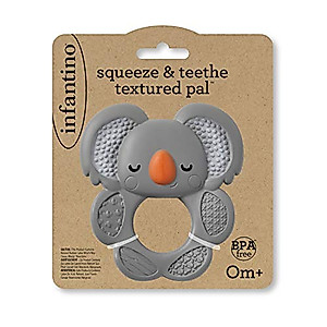 Infantino Squeeze & Teethe Textured Teether, Koala